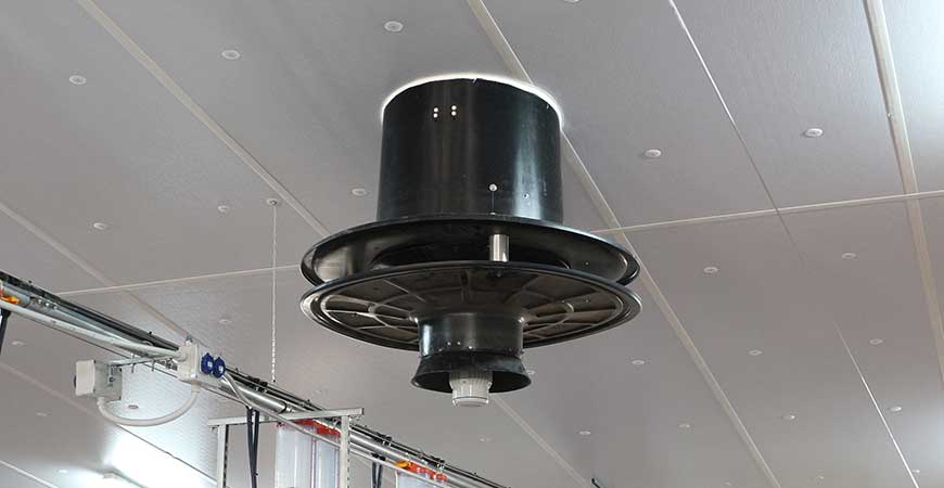 Sistema deflector de chimenea cónica | Exafan